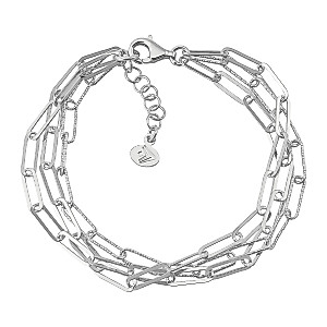 Silpada 'Graffetta' Chain Bracelet in Sterling Silver, 7" + 1"