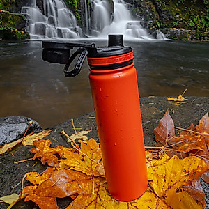 Tempercraft 22 oz Vacuum Insulated Sport Bottle | Custom Laser Engraved Options | Stainless Steel, Double-Walled, Wide Mouth (Plum - Custom)