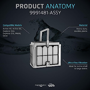 Dolphin Genuine Replacement Part — Ultra-Fine Filter Basket — 9991481-ASSY