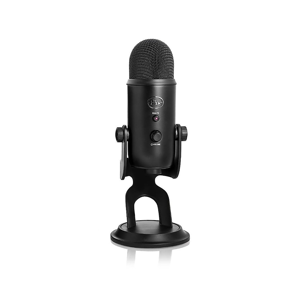 Blue Microphones Yeti (Blackout) Professional Multi-Pattern USB Microphone Bundle with Pop Filter (2 Items)