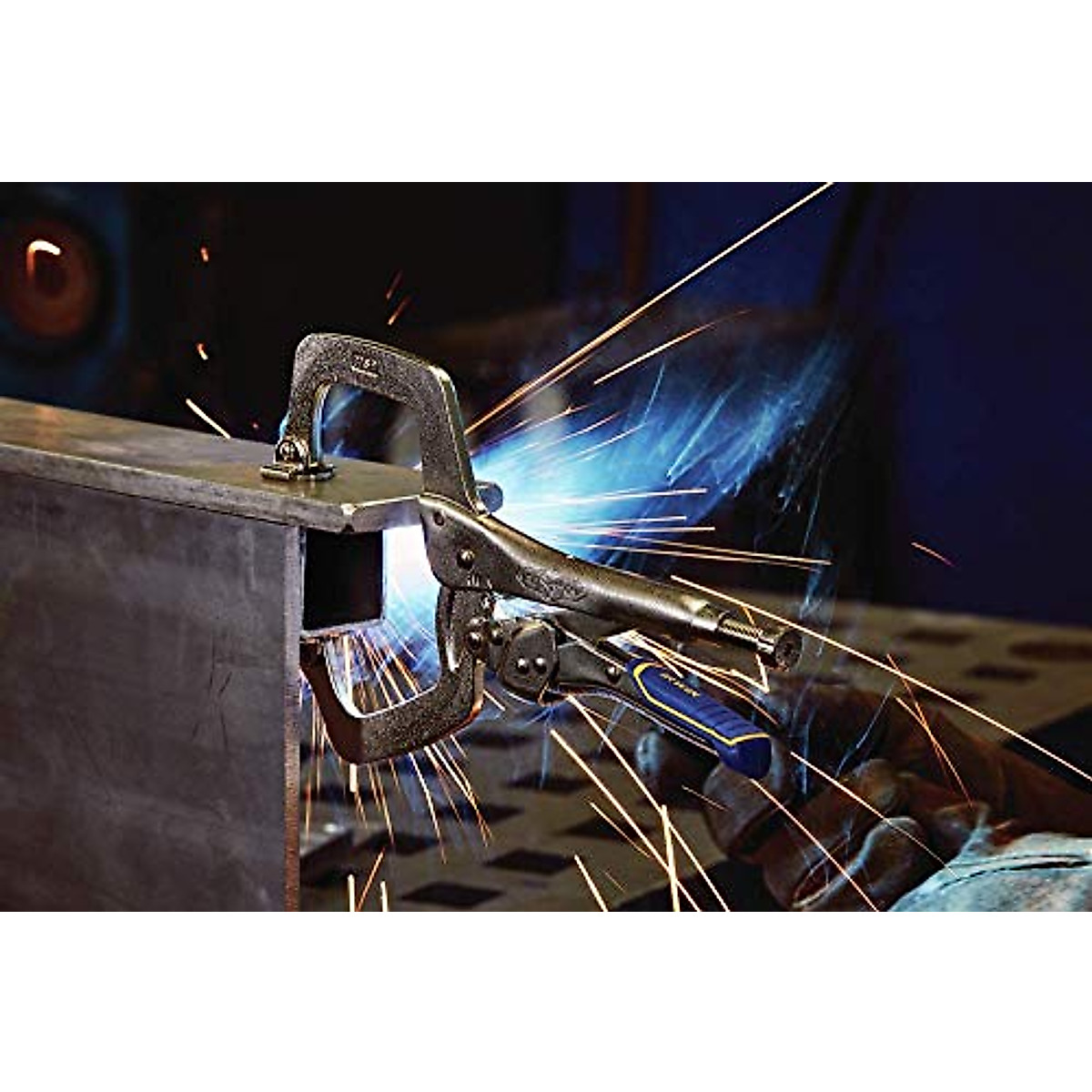 IRWIN VISE-GRIP Welding Pliers, Fast Release, C-Clamp with Swivel Pads, 11-Inch (IRHT82586)