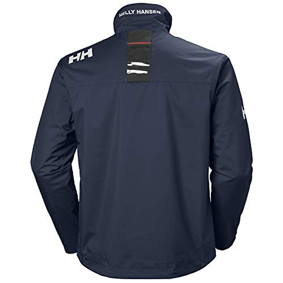 Helly Hansen Men's Crew Midlayer Fleece Lined Waterproof Windproof Breathable Rain Coat Jacket, 597 Navy, Large