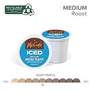 McCafe ICED One Step Mocha Frappe, Keurig Single Serve K-Cup Pods, 20 Count