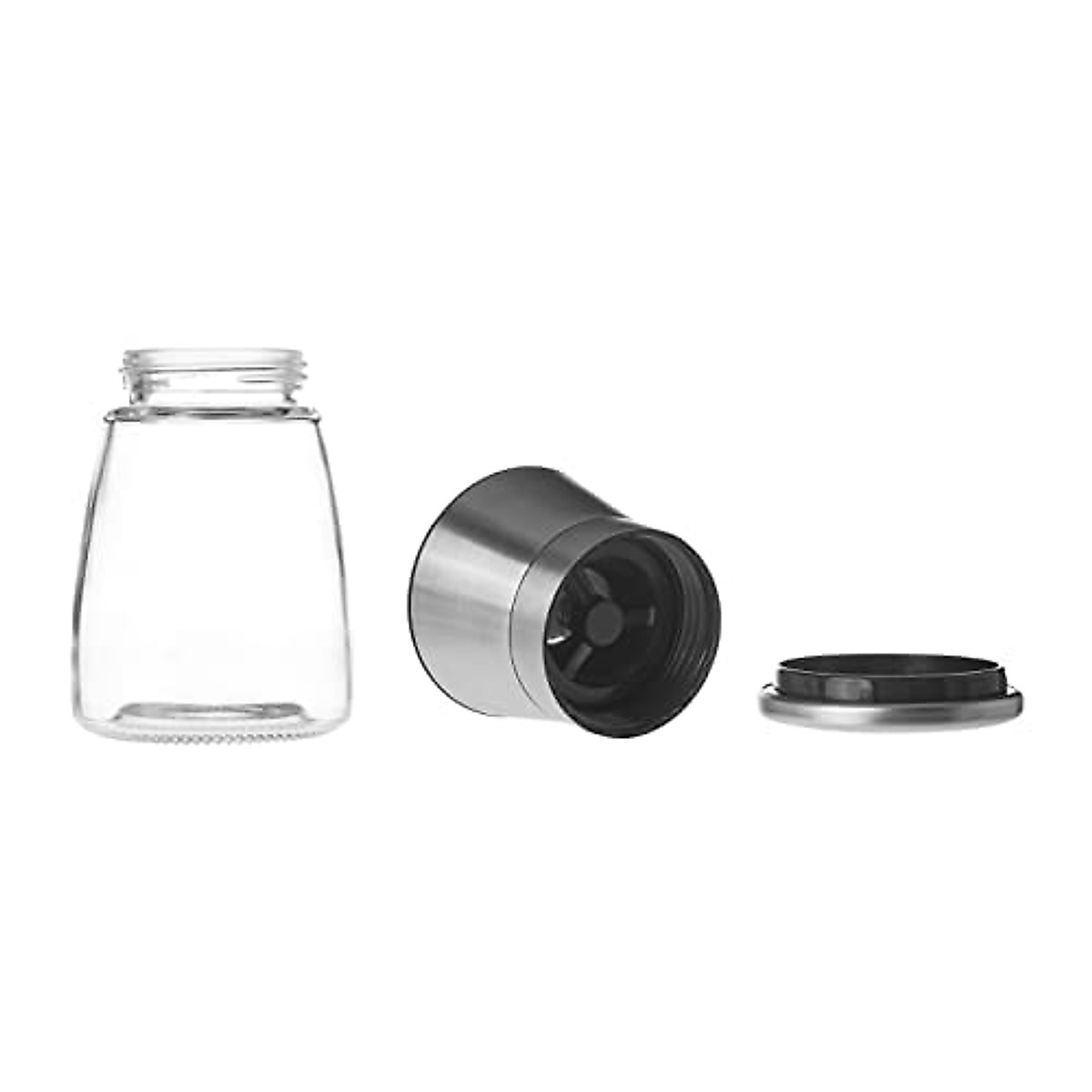 Amazon Basics Adjustable Salt and Pepper Grinders, 5.5oz capacity- Set of 2