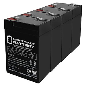 Mighty Max Battery 6V 4.5AH SLA Replacement Battery for Jiming JM-6M4.5AC - 4 Pack