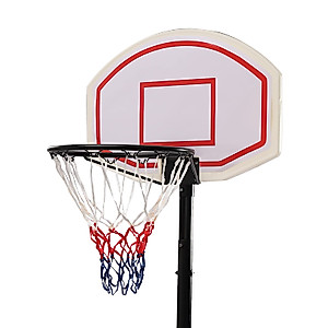 Basketball Hoop 5.8ft-7ft Height Adjustbale Basketball Stand with 2 Wheels Portable Basketball System Basketball Equipment for Indoor Outdoor