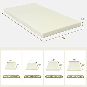 KOMFOTT Mattress Topper Full Size, Extra Thick Cooling Memory Mattress Foam Pad Topper for Full Bed, 3 Inch