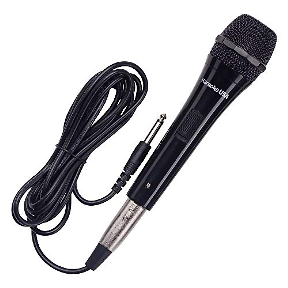 Karaoke USA M189 Professional Dynamic Microphone (Detachable Cord), Black