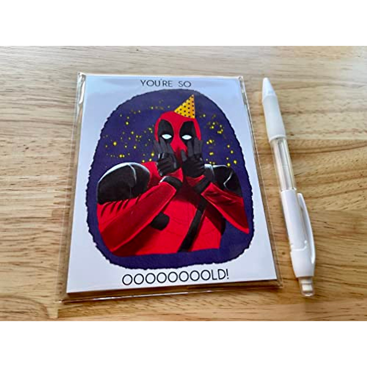 Funny Deadpool Birthday Card for Him Her Hilarious Birthday card Marvel Movie Meme Card for friend Rude Birthday Card Inappropriate Birthday Cards