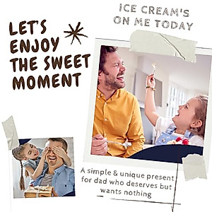 Fathers Day Gifts, Gifts for Dad, Father's Day Gifts from Daughter Son, Birthday Gifts for Dad, Personalized Dad Gifts, Funny Engraved Stainless Steel Dad's Ice Cream Shovel Gift for Father's Day