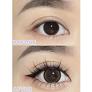 Ninetynine Dreams 140PCs Moon Light Style Lashes (8-12mm) Individual Lash Clusters Reusable Soft & Lightweight Volume Eyelash Extensions Manga Anime Style Lashes