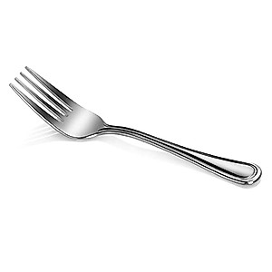 New Star Foodservice 58062 Slimline Pattern, 18/0 Stainless Steel, Salad Fork, 6.25-Inch, Set of 12