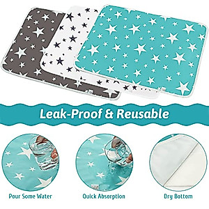 BNOSDM Guinea Pig Cage Liners 3 Packs Reusable Small Animals Pee Pads Washable Guinea Pig Bedding Highly Absorbent Cage Mats for Rabbits Hamsters Rats and Other Small Pets