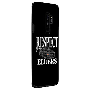 Galaxy S9+ Retro Racer, Respect Your Elders, Mens Vintage Tuner Car Case