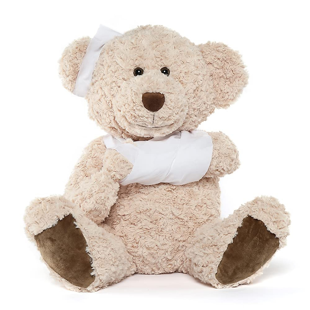 Muiteiur Teddy Bear Stuffed Animal Get Well Soon Teddy Bear 25.6 Inch Big Speedy Recovery Stuffed Animal Teddy Bear Gifts for Kid Adult After Surgery Soft Bandage Plush Bear