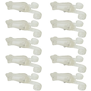 10PCS Unpainted Lure Blanks 9.75g 7cm with 5mm Free Fishing Eye Crankbait Baits Simulation Blank Body Clear Hard Baits Trout Salmon Minnow Lure Popper Lures Topwater Freshwater 5mm 8119