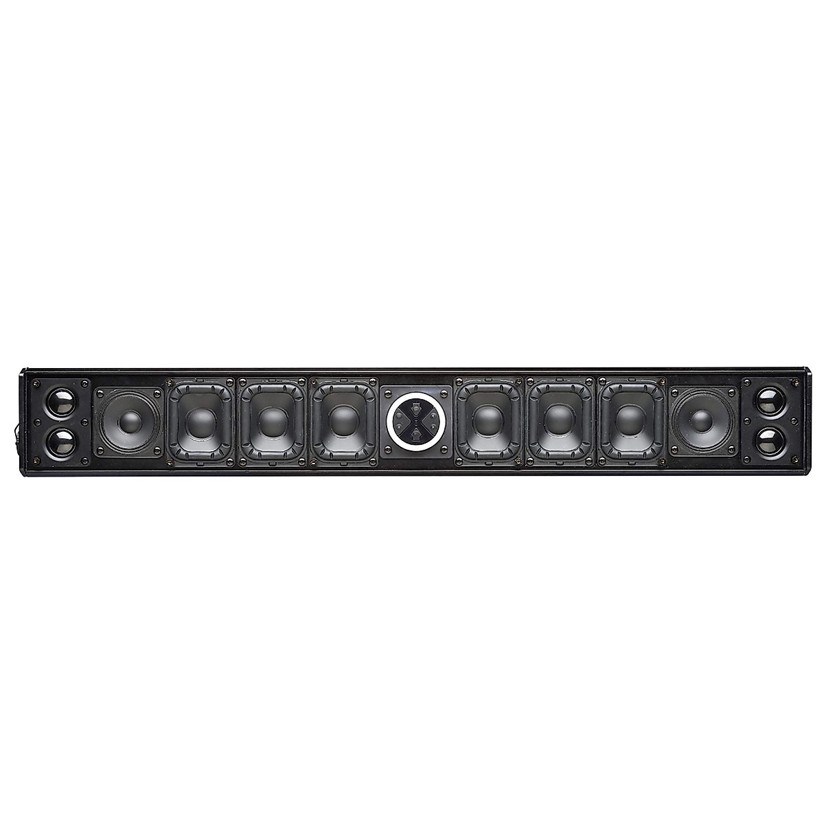PowerBass XL-1200 Power Sports Bluetooth Sound Bar (XL-1200 with Clamps and Remote), Black