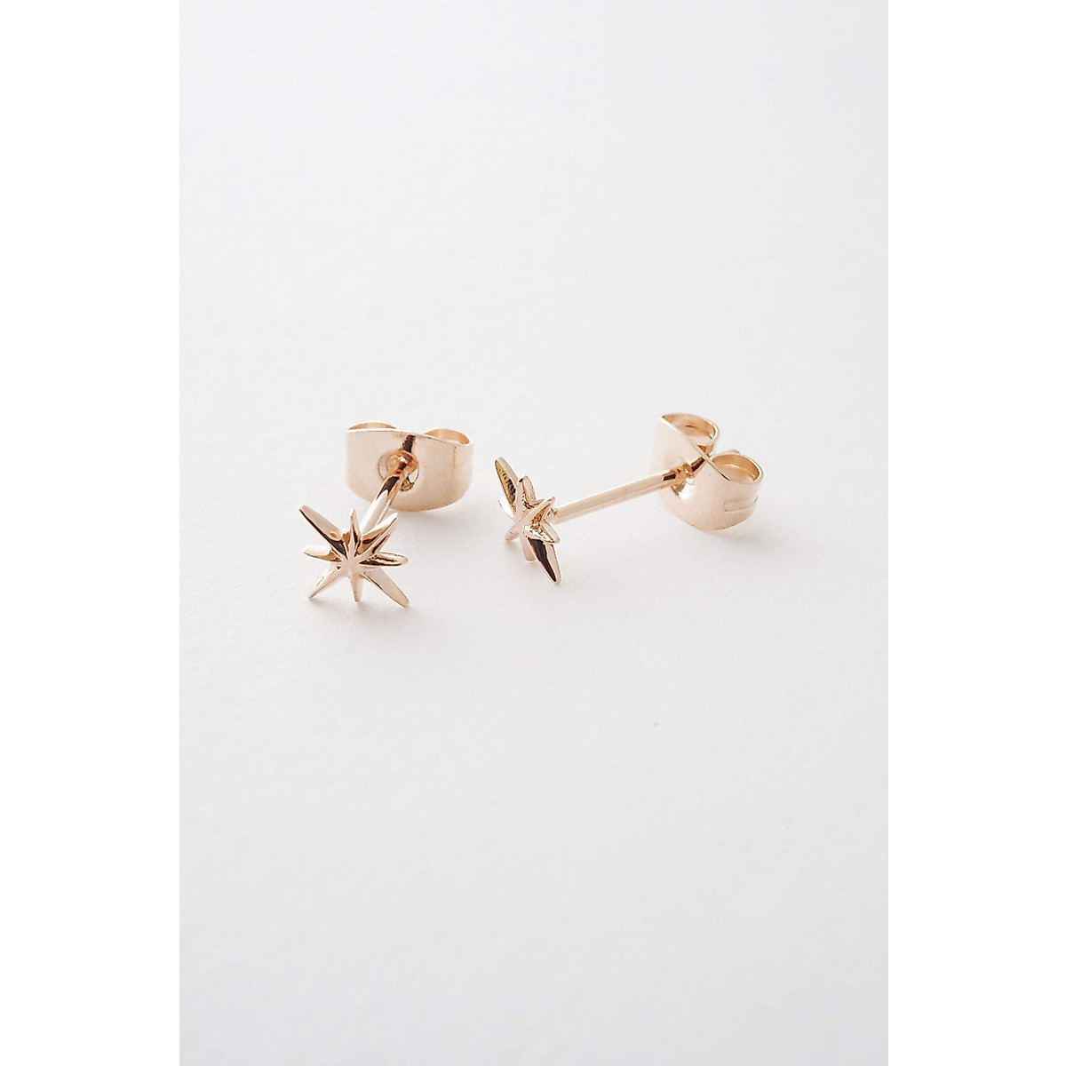 HONEYCAT Celestial Starburst Studs in Gold, Rose Gold, or Silver | Minimalist, Delicate Jewelry (Rose Gold)