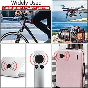 4Pack IPX8 Waterproof AirTag Holder Case, Sticker Mount Case for Apple Air Tag with 3M Adhesive Sticker Cover, Hidden Protective Shockproof GPS Tracker for Bike Car Luggage Drone Remote Camera