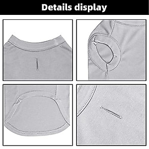 BINGPET Dog Shirts -Soft Cotton- Puppy T-Shirts for Dogs Light Weight Tank Top Vest for Summer