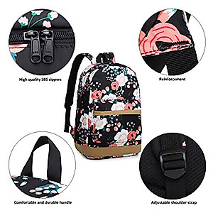 JIANYA School Backpack for Teen Girls School Bags Lightweight Kids Girls School Book Bags Backpacks Sets