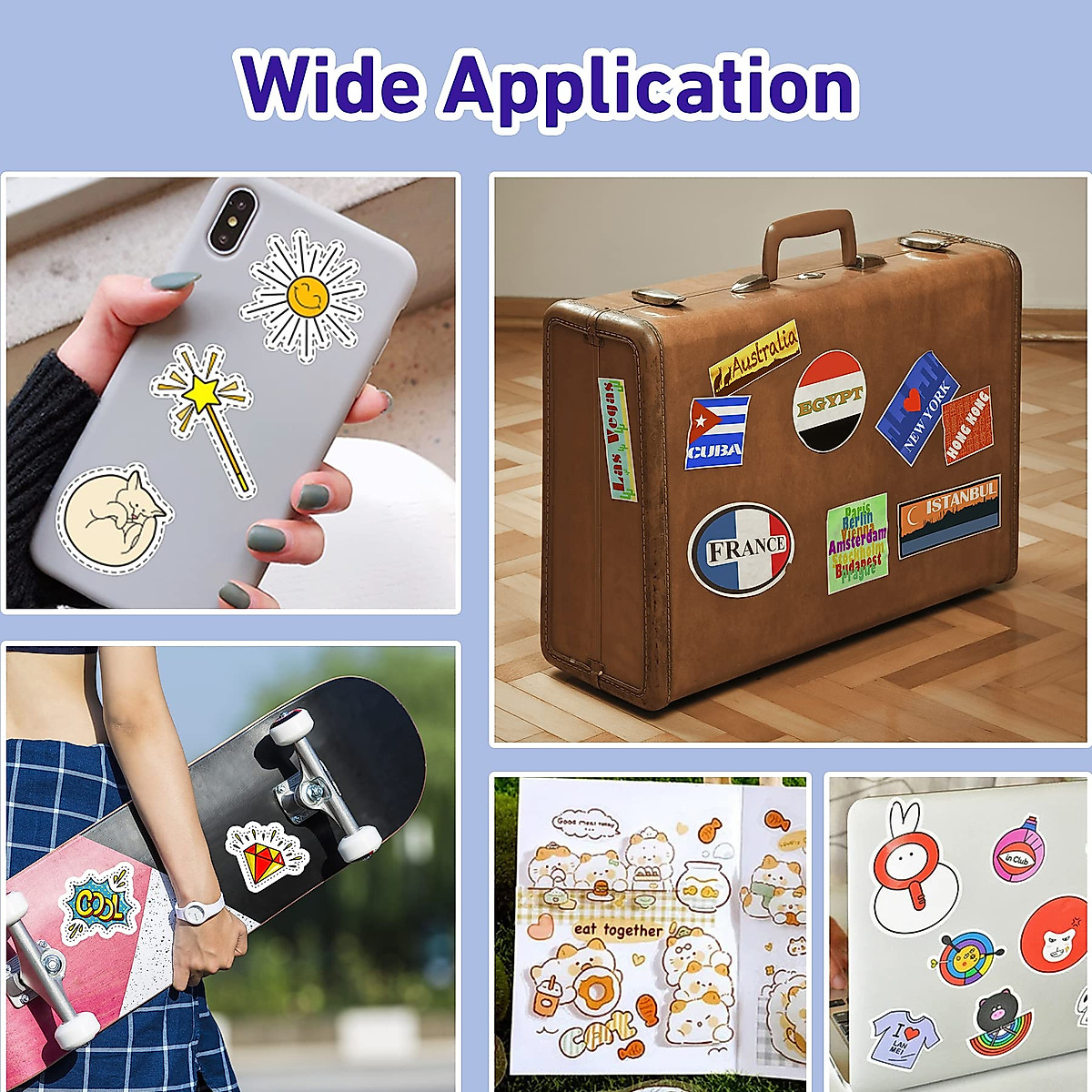 Koala Printable Vinyl Sticker Paper for LASER Printer, 20 Sheets Matte White Waterproof Sticker Paper 8.5X11 Inch, Work with Cutting Machine