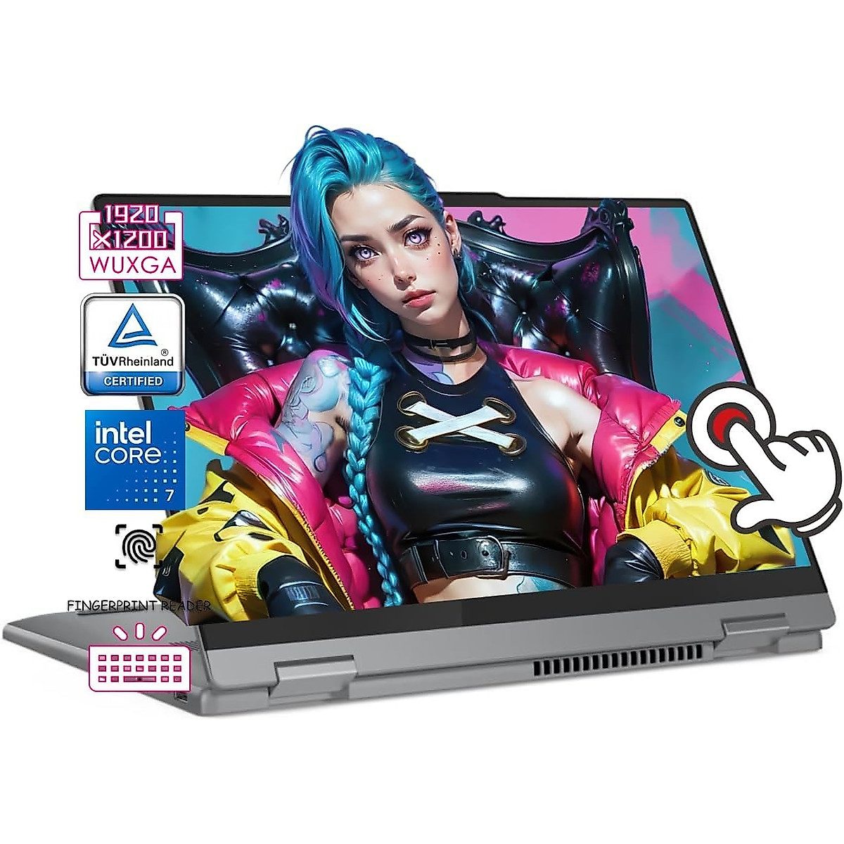 Lenovo 2022 IdeaPad Flex 5 2-in-1 Laptop, 14" FHD IPS Touchscreen, AMD Ryzen 5 5500U, 12hr LongBattery Life, Wi-Fi 6, Webcam, Fingerprint, Type-C, w Digital Pen (16GB RAM | 1TB PCIe SSD)