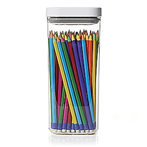 Copco Food and Organization Storage Container with Airtight Lid, 1.77-Quart, Clear