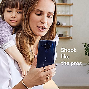 Nokia 5.4 | Android 10 | Unlocked Smartphone | 2-Day Battery | Dual SIM | US Version | 4/128GB | 6.39-Inch Screen | 48MP Quad Camera | Polar Night