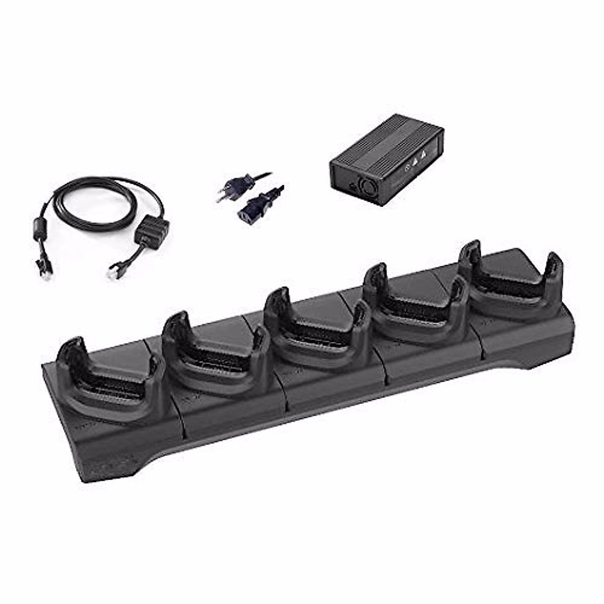 5-Port Charging Cradle Kit for TC51/TC56 Android Scanners, CRD-TC51-5SCHG-01, with Power Supply Assembly (Renewed)