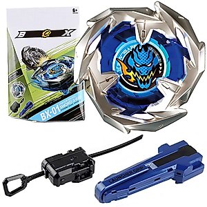 Bey Battling Blade X BX-01 Dran Sword with Spinning Gyro Launcher and Handle Grip Battling Tops Game Gifts for Kids Boys Children - Blue
