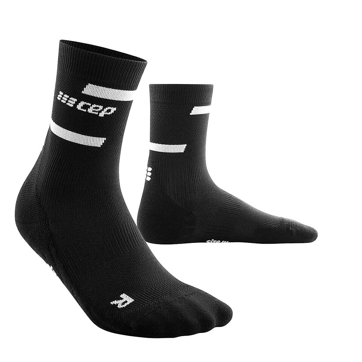 The Run Socks Mid Cut 4.0, Black, Men, III