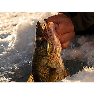 Northland Fishing Tackle Red Lake Minnesota Ice Fishing Spoon Kit - 17 Spoons per Kit - Assorted Colors and Sizes with Tackle Box