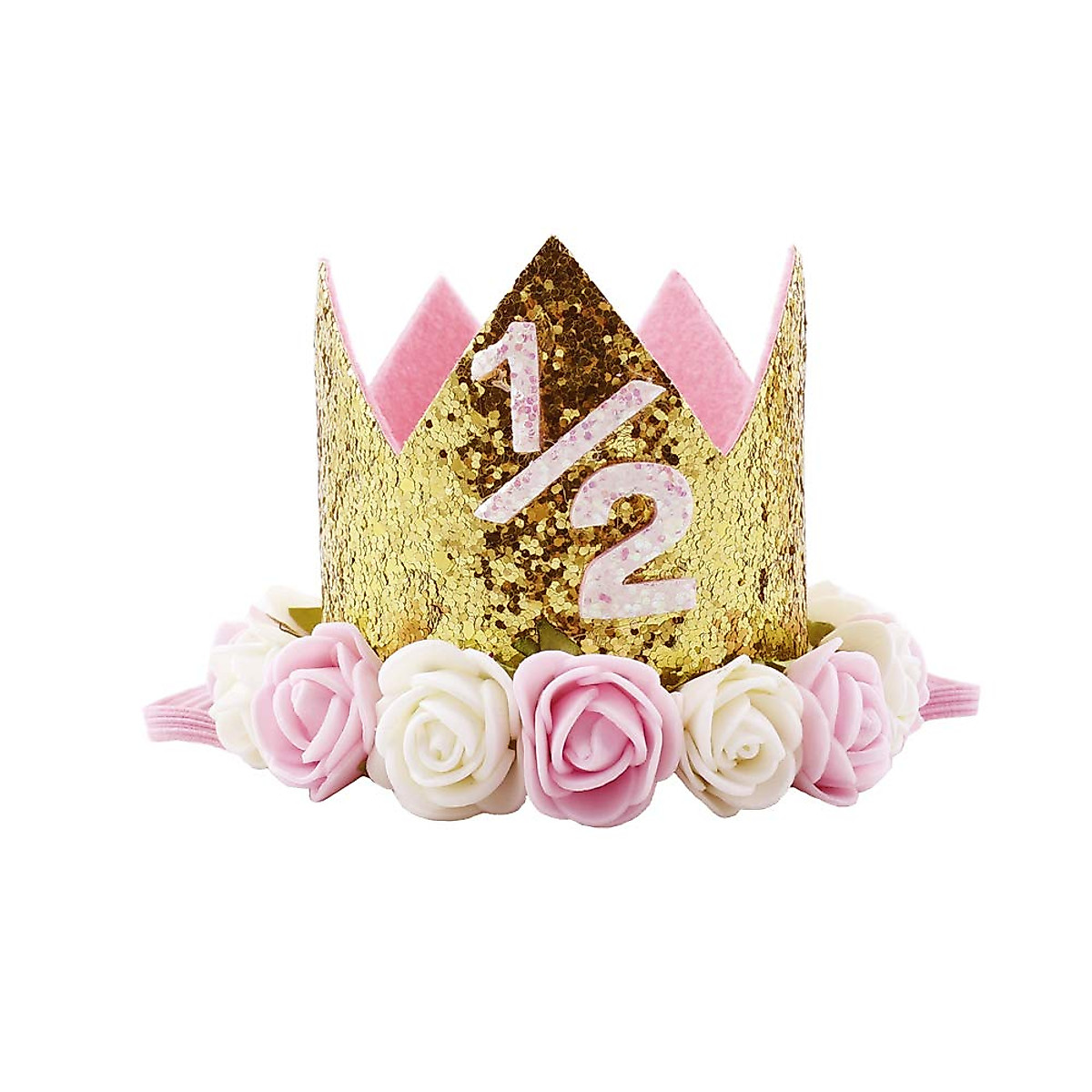 BGFKS Baby Girls Soft Tutu Skirt with Diaper Cover,1/2st Birthday Party Tutu Skirt Sets (Pink)