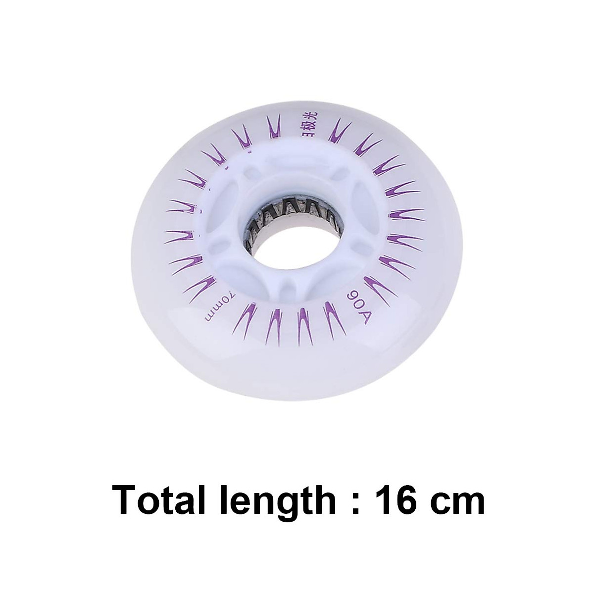 LIOOBO 2 Pcs Flash Roller Skating Wheels Lighted Roller Skates Wheels Roller Skating Shoes Skate Accessories Light up Roller Wheels Led Roller Wheels Pu Wheels Wheel