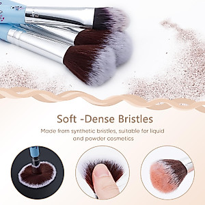 U-CHYTY Stitch Makeup Bag with Makeup Brush Stitch Plush Cosmetics Case Stitch 12 Pcs Cosmetic Brush Capacity Bag for Women Girl-bag (S-12PCS brushes+caseA)