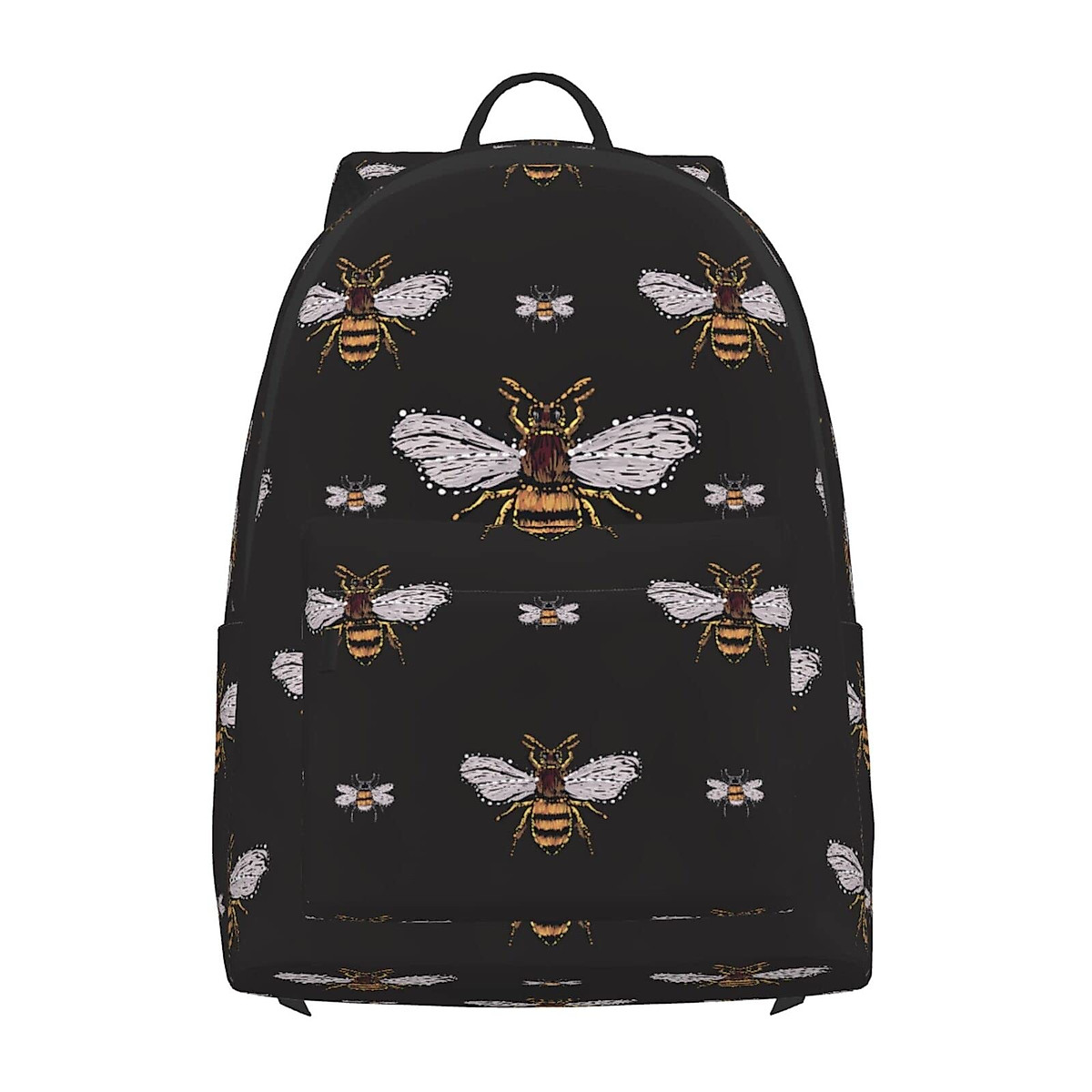 Delerain 16 Inch Backpack Funny Honey Bee Laptop Backpack School Bookbag Shoulder Bag for Travel Daypack