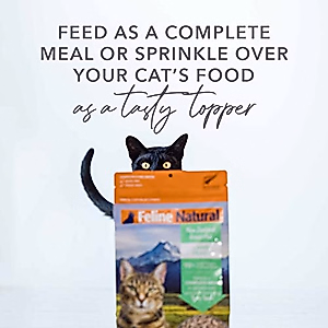 Feline Natural Grain-Free Freeze Dried Cat Food, Chicken & Lamb 11oz