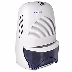 Ivation IVADM35 Powerful Mid-Size Thermo-Electric Dehumidifier - Quietly Gathers Up to 20 Ounces of Water Per Day - for Bath Room, Basement, Attic, Boats, Rv Ect - for Spaces Up to 2,200 Cubic Feet