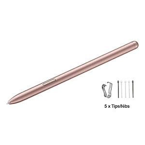 Tab S7 / S7+ S Pen Replacement Stylus Pen S Pen for Samsung Galaxy Tab S7 / S7 Plus/ S7 FE (EJ-PT870) + Tips/Nibs (Without Bluetooth) (Bronze)