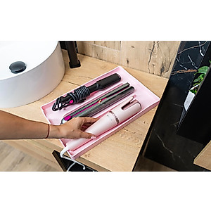 PROBLEM FIXED Hair Tool Organizer, 100% Food Grade Silicone, Up to 428F Heat Resistant, Hot Tools Organizer, Hair Styling Tools Organizer, 14.75" x 9.5" x 1"