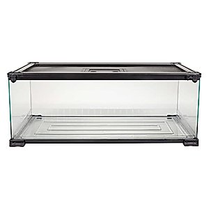 Zilla QuickBuild Terrarium with Easy Clean Bedding Tray, Sleek Glass Reptile Habitat, Easy Setup, Suitable for Most Reptile Pets, Whether Amphibians, Reptilians, Snakes, or Even Arachnids, 30"x12"x12"