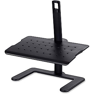 Safco Products 2129BL Adjustable Footrest, Black, 20"W x 14.25"D x 21.5"H