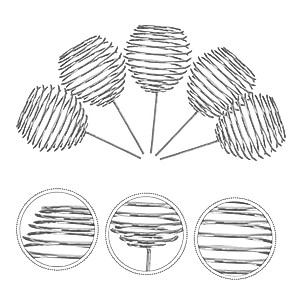 Yardwe 10pcs Tiny Pots Bonsai Fertilizers Succulent Steel Baskets Mesh Stainless Plant Holder Tool Gardening Fertilization Cups Accessories Potted for Nursery Orchid Manure Flowers