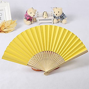 Folding Hand Fan Pattern Folding Dance Wedding Party Lace Silk Folding Hand Held Solid Color Fan веер ручной складной ventilador Decorative Fan (Color : RD)