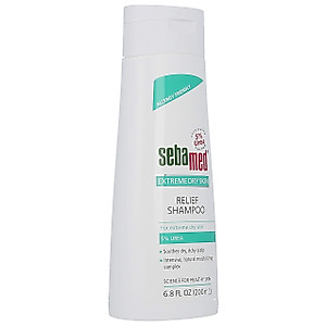 Sebamed Extreme Dry Skin Relief Treatment Shampoo Intensive Moisturizing Complex with 5% Urea for Dry Itchy Scalp 6.8 Fluid Ounces (200mL)