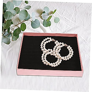 Cabilock Ring Display Tray 4pcs Simple Jewelry Tray Jewelry Display Soda Can Lids Ear Ring Insert Display Pad Ring Showcase Desk Tray Earings Paper Storage Tray Travel Earrings