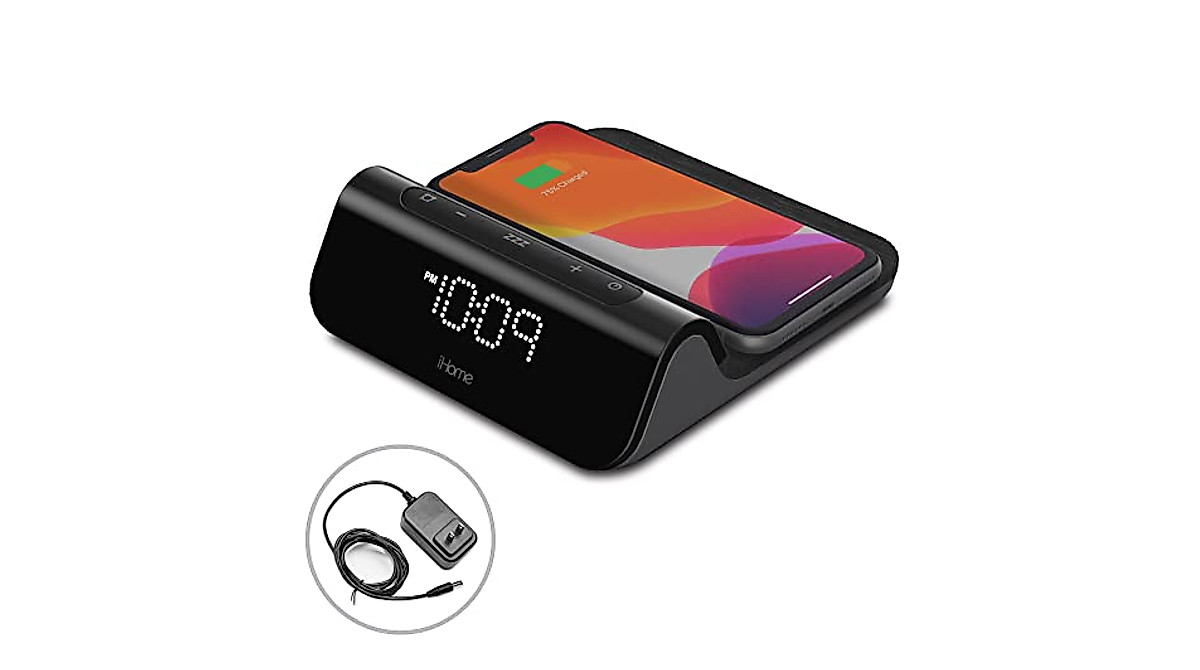 iHome 3-in-1 MagSafe Fast Wireless Charging Clock