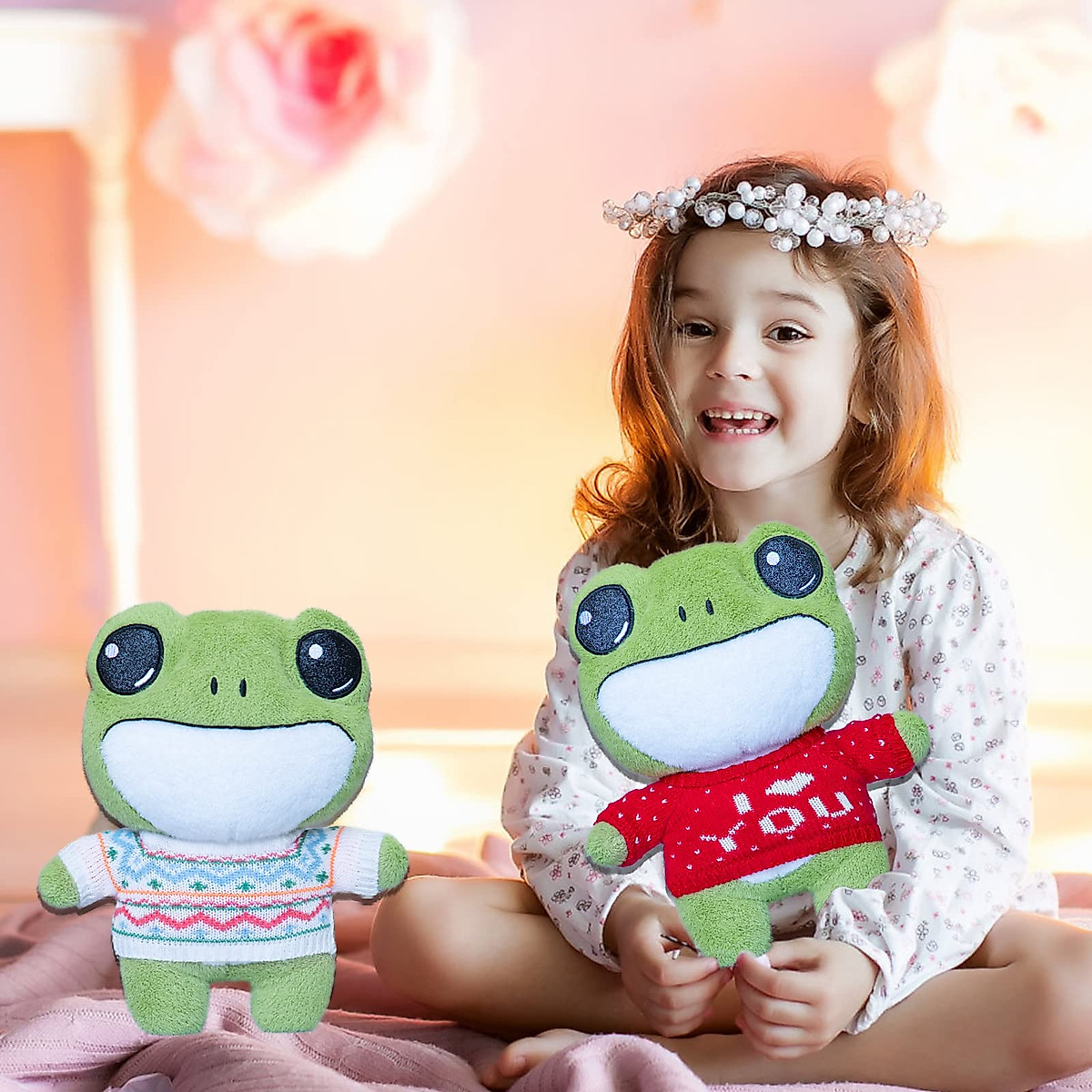 Putrer Frog Plush Toys,11.8" Frog Stuffed Animals,Gift for Children Birthday,New Year (Frog-C)