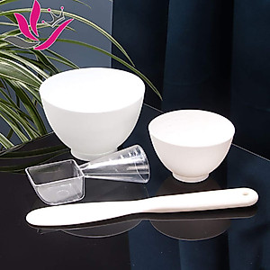 EXCEART Silicone Facial Mask Mixing Bowl 3Pcs Silicone Facial Mask Mixing Bowls DIY Facemask Mixing Mask Other Skincare Product Mixing Bowls